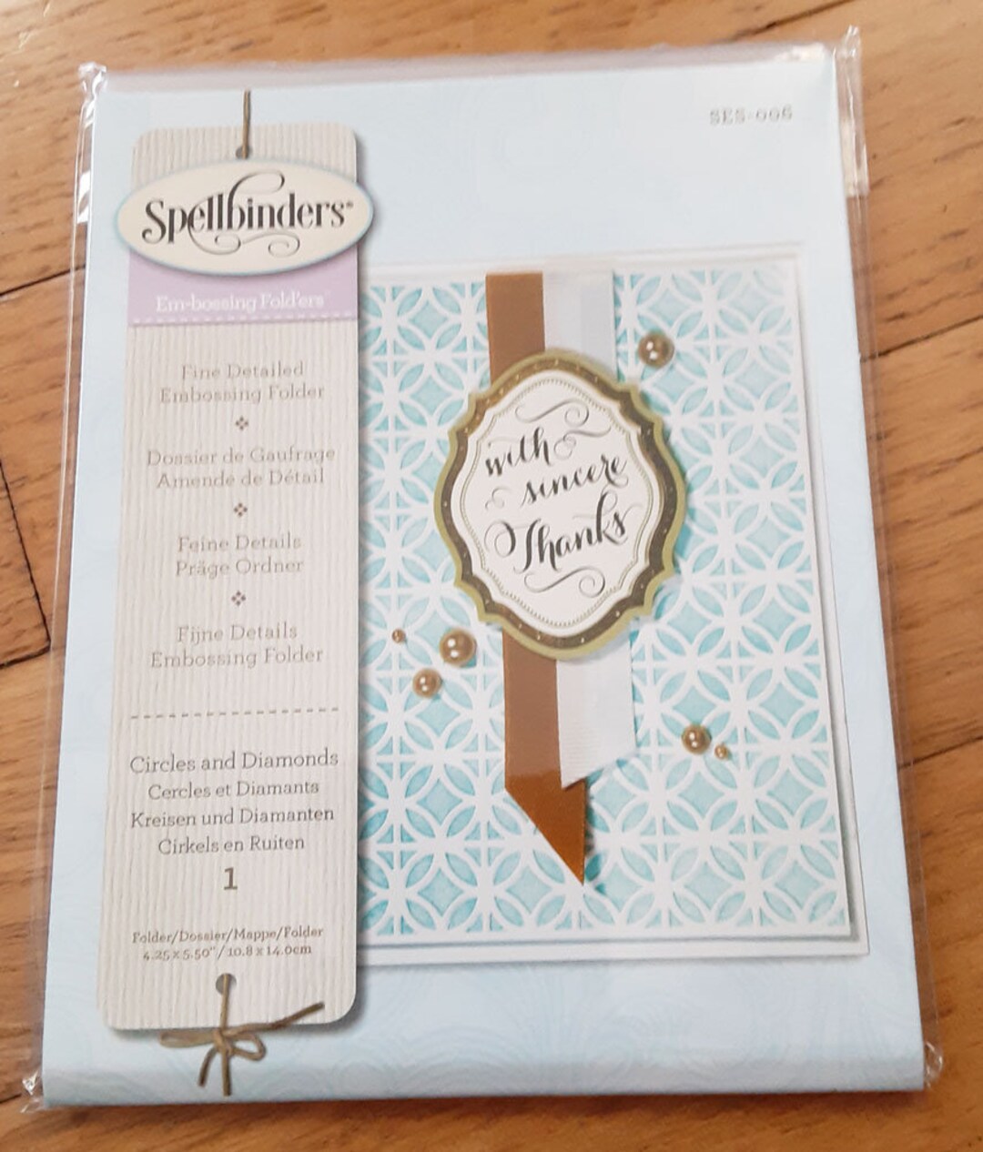Circles and Diamonds Embossing Folder From Spellbinders - Etsy