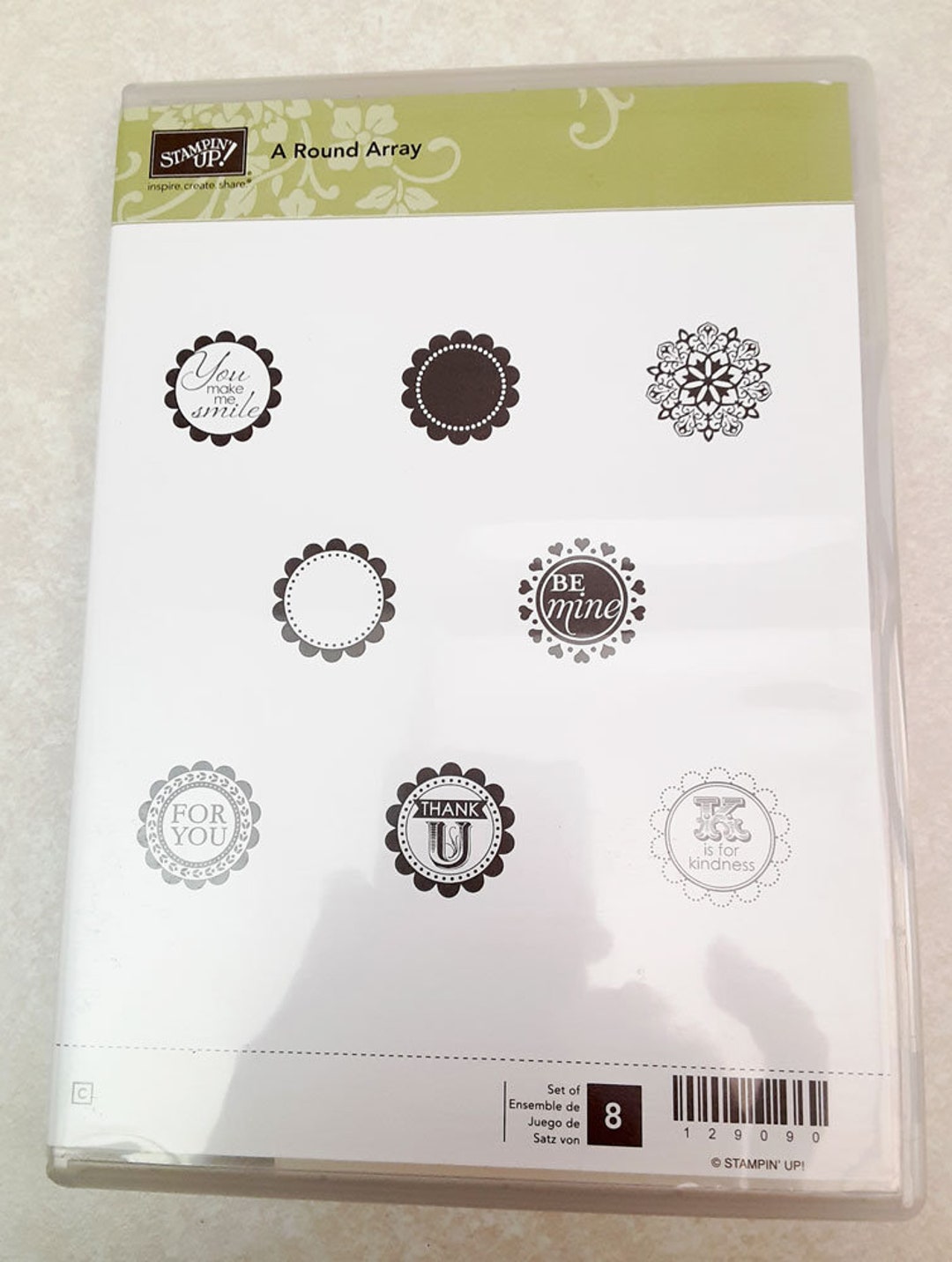 A Round Array Clear Mount Rubber Stamp Set Retired From Stampin Up - Etsy