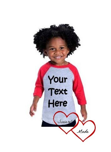 Custom Toddler Raglan Shirts Toddler Raglan Tee | Etsy