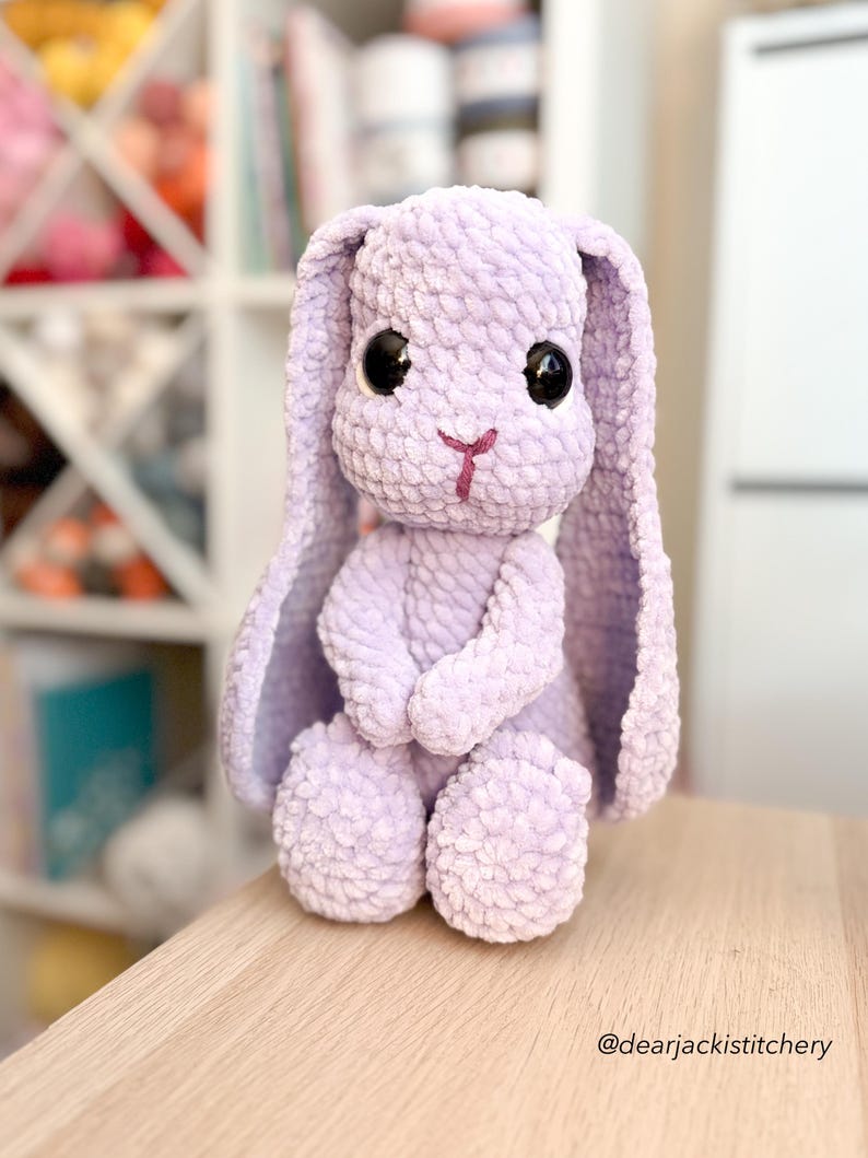 Thistle the Lop Bun: Crochet Bunny Rabbit Plushie PDF Pattern - Etsy