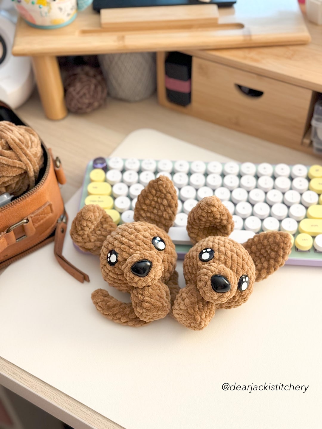 Mojo the Tiny Puppy: Crochet Dog Pattern / Squishy Puppy / Amigurumi ...