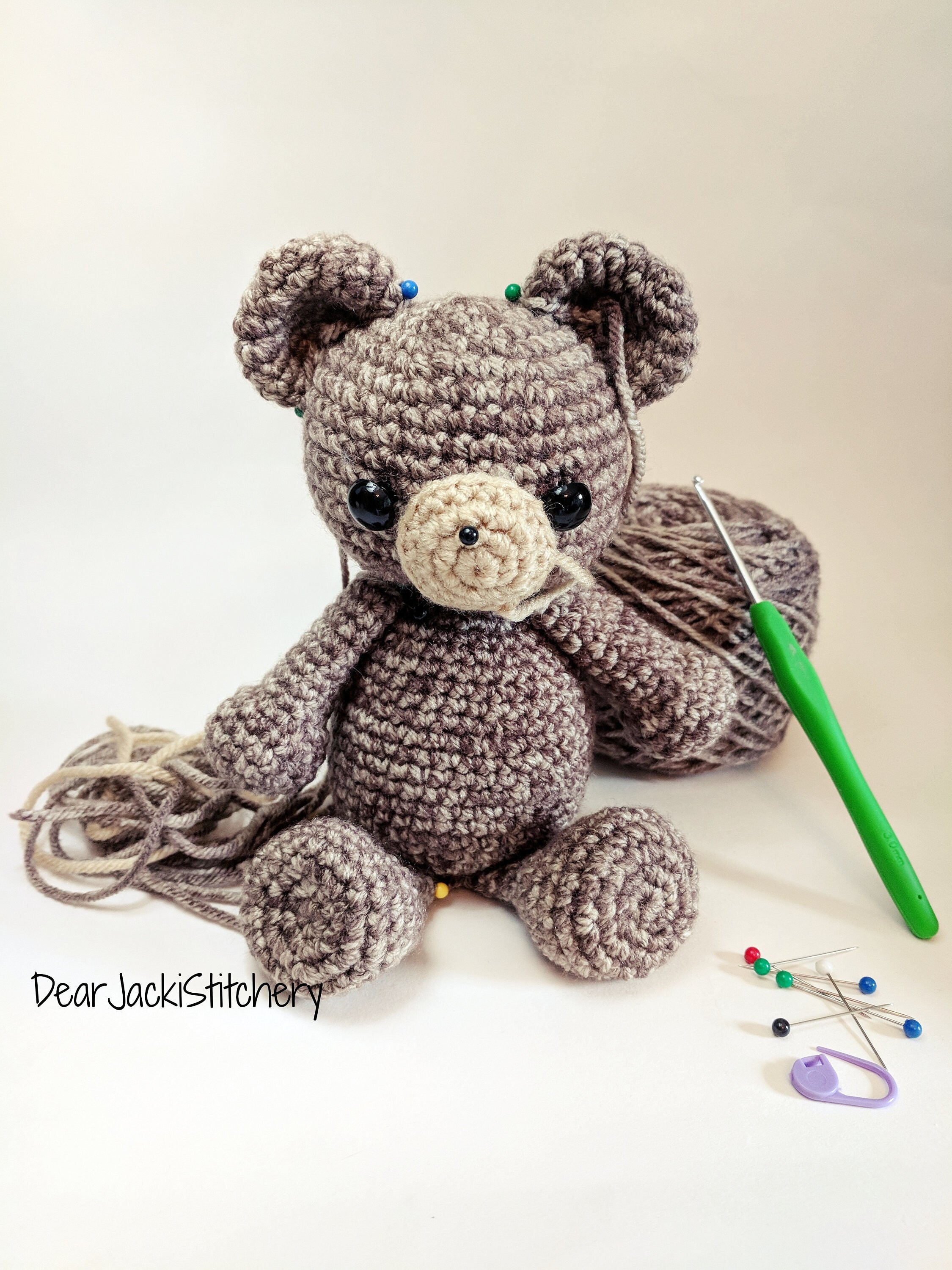 Banjo Bear PDF Crochet Plush Pattern | Etsy