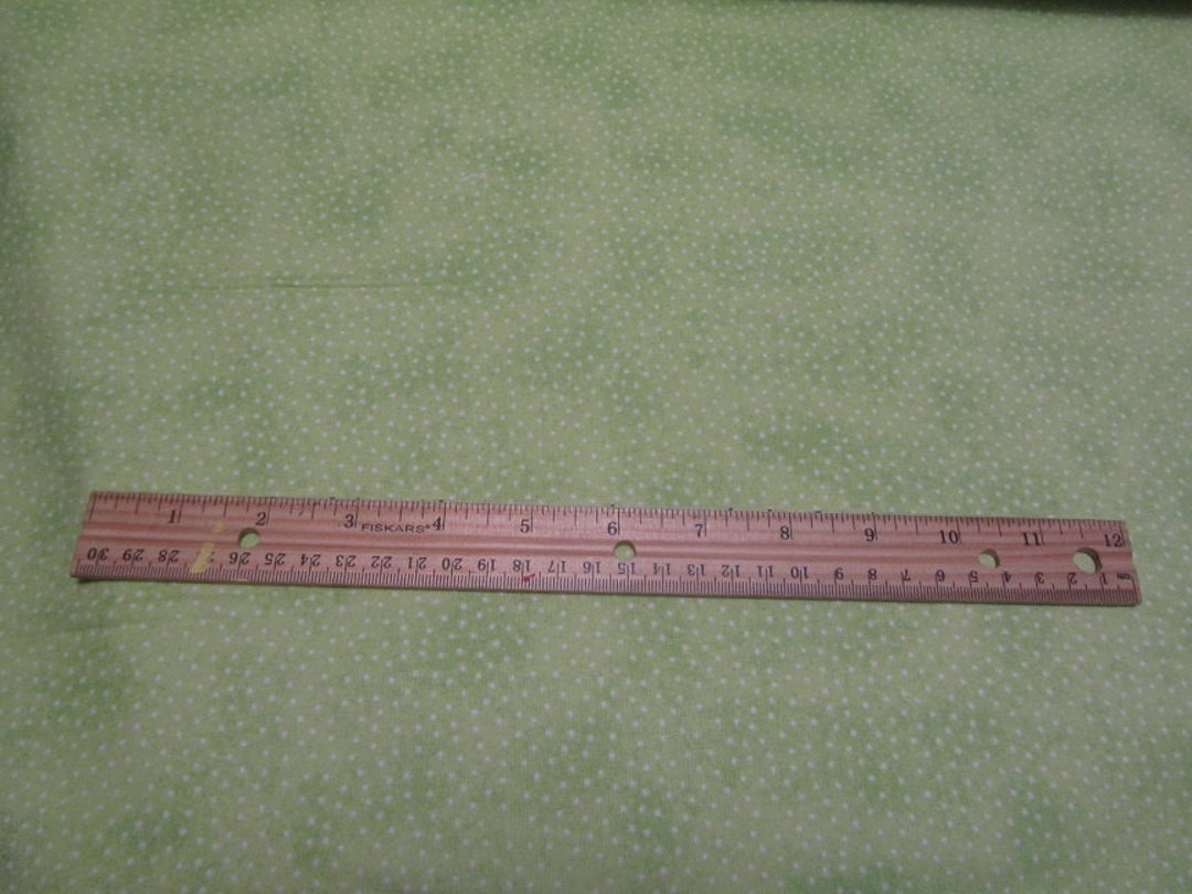 Green With Mini White Dots Flannel Fabric by the Yard - Etsy