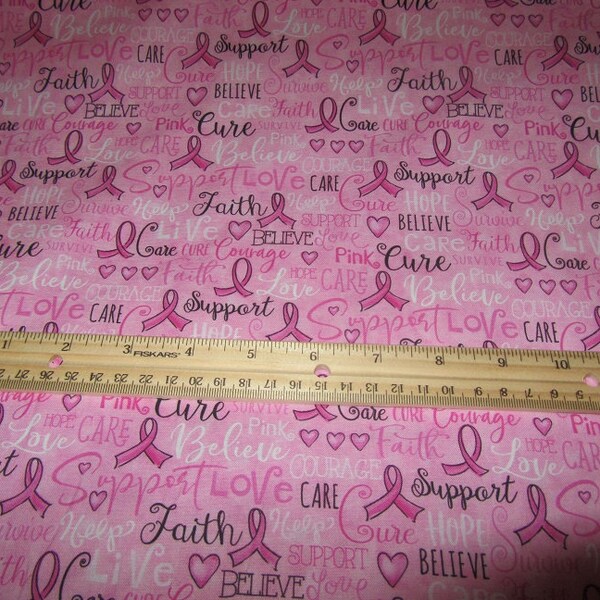Breast Cancer Fabric - Etsy
