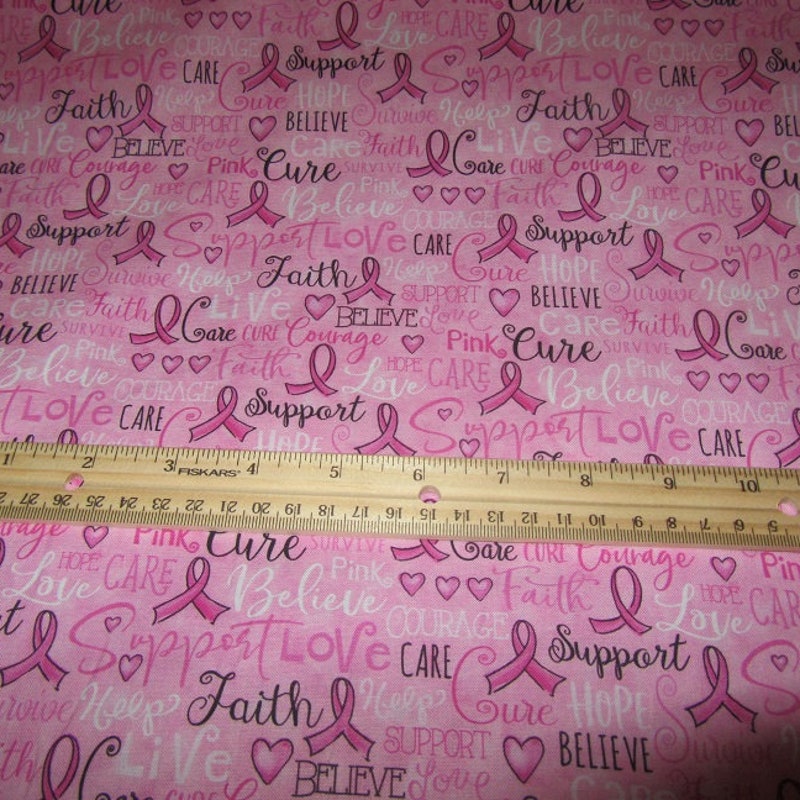 Breast Cancer Fabric - Etsy