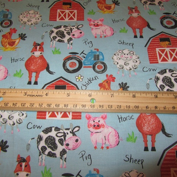 Riley Blake Coloring on the Farm - Etsy