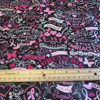 Elizabeth's Studio Fabric Breast Cancer Awareness Ribbons - Etsy