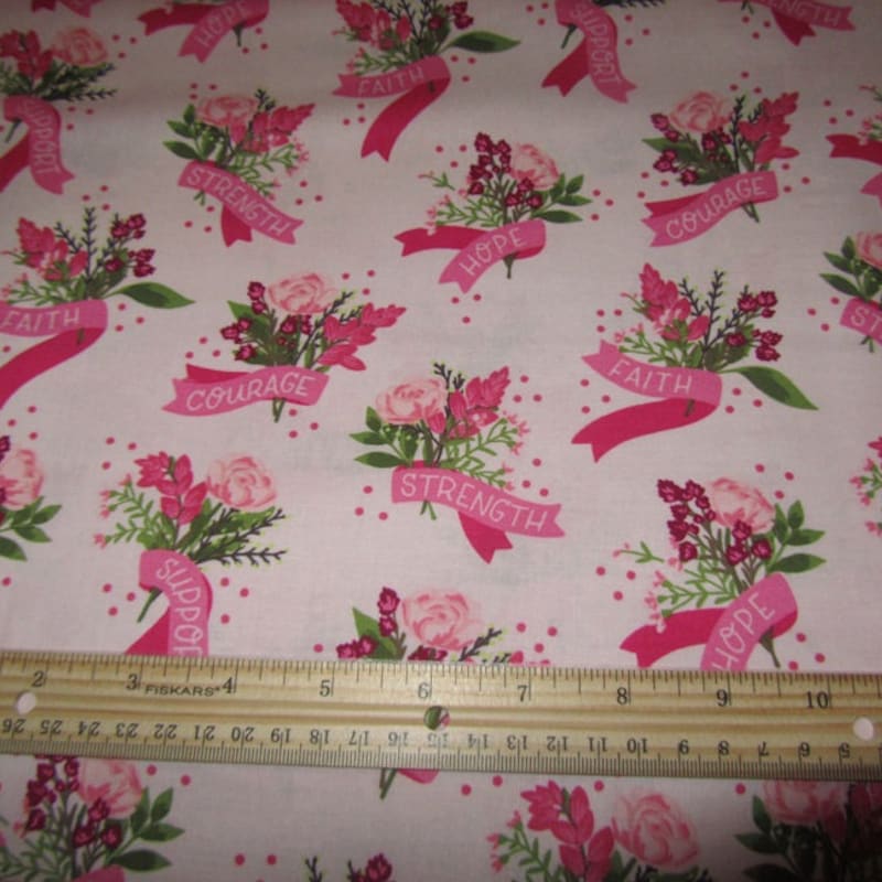 Breast Cancer Fabric - Etsy