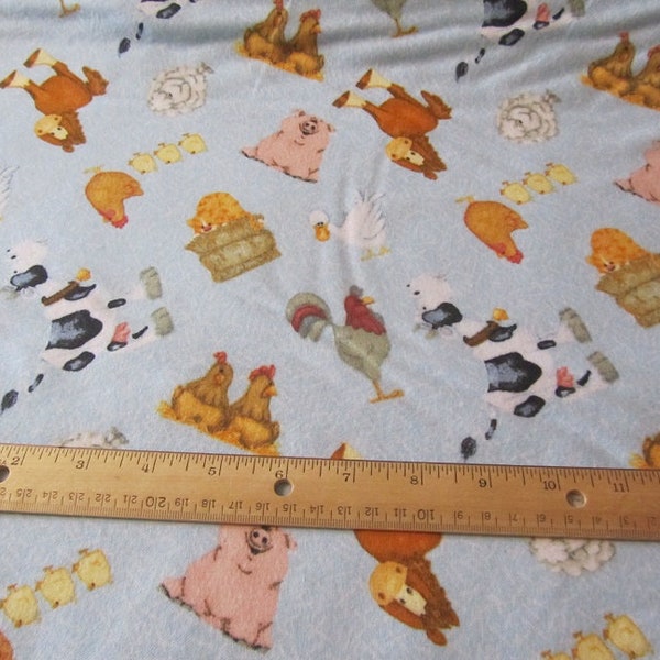 Farm Animals Flannel - Etsy