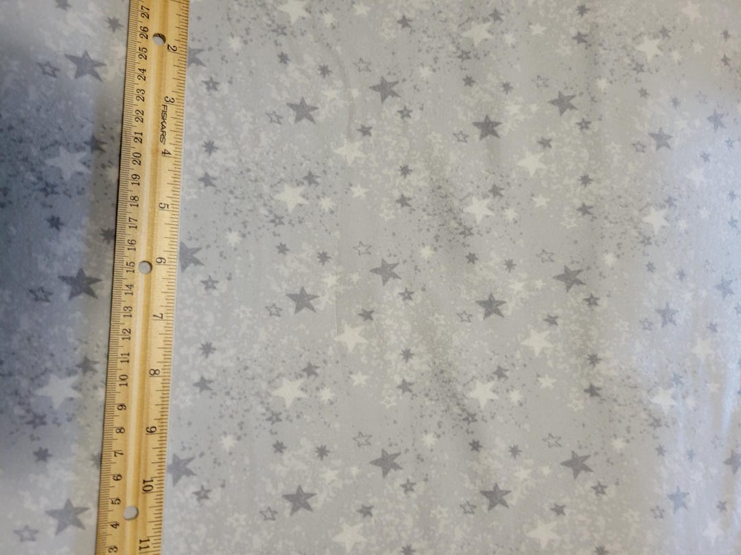 Gray Star Riley Blake Flannel Fabric by the Yard - Etsy