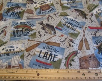 Lake Theme Fabric - Etsy