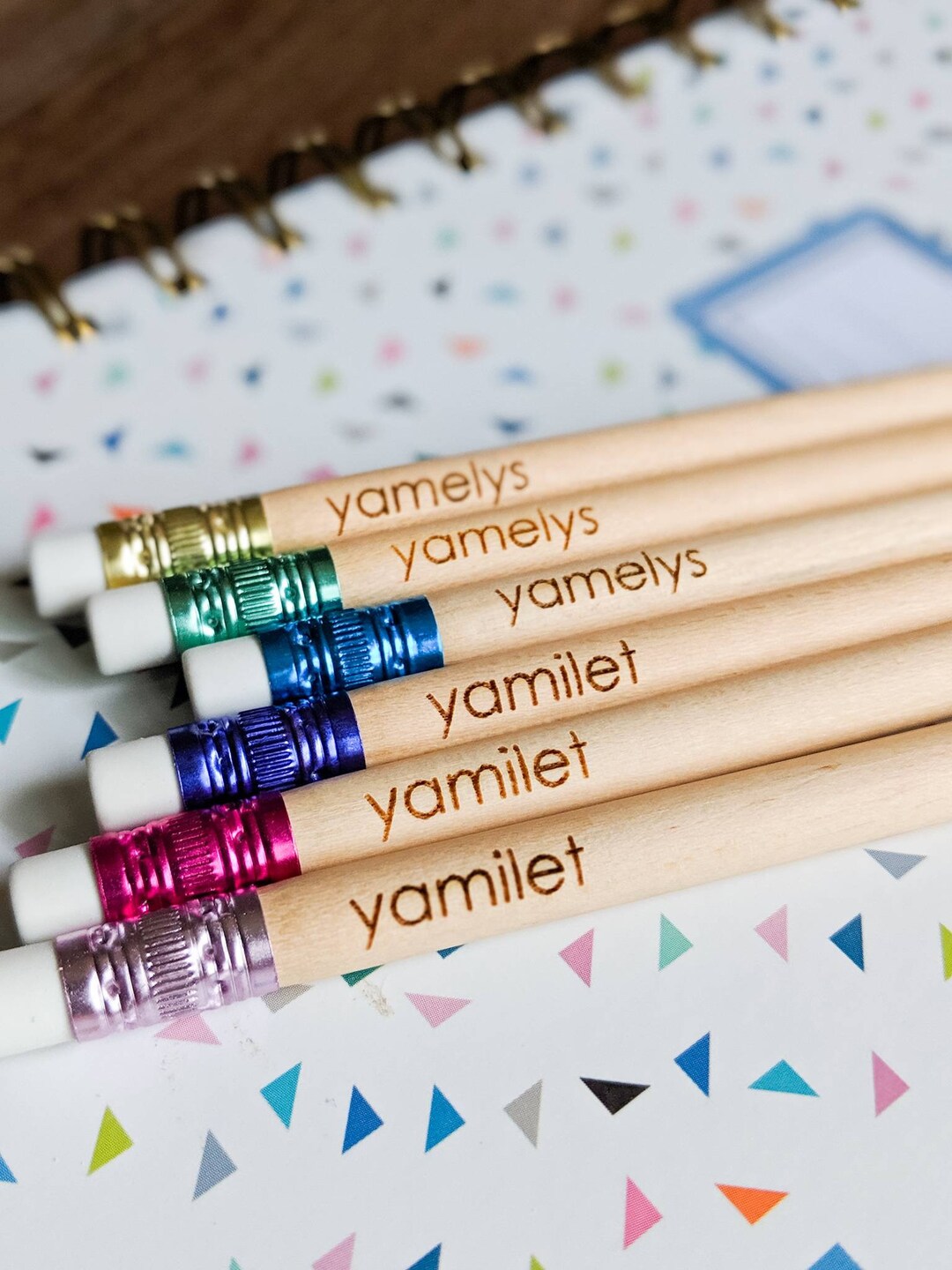 Personalized Pencils, Custom Pencils, Natural Wood Pencils, Name ...
