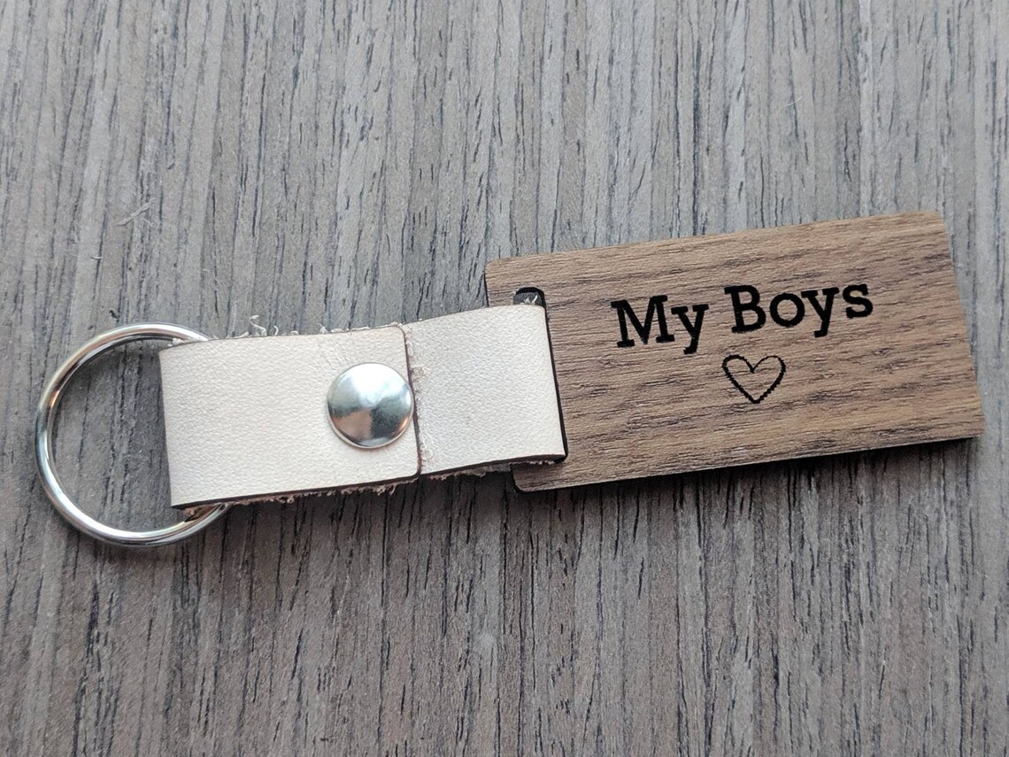 Personalized Wood Keychain Custom Wood Keychain Wood and | Etsy
