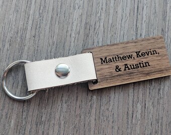Black Walnut Wood Key Chain Hand Shaped Wooden Keychain With - Etsy