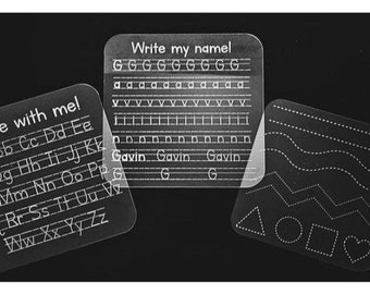 Learn to Write Trace Letter Digital File: Acrylic Dry Erase Marker ...