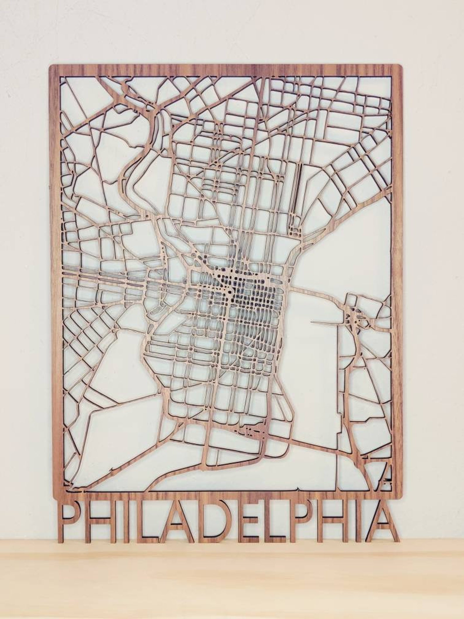 Wooden Maps, Wood Maps, Map Cutout, Wood Map Cutout, City Map, Wall ...