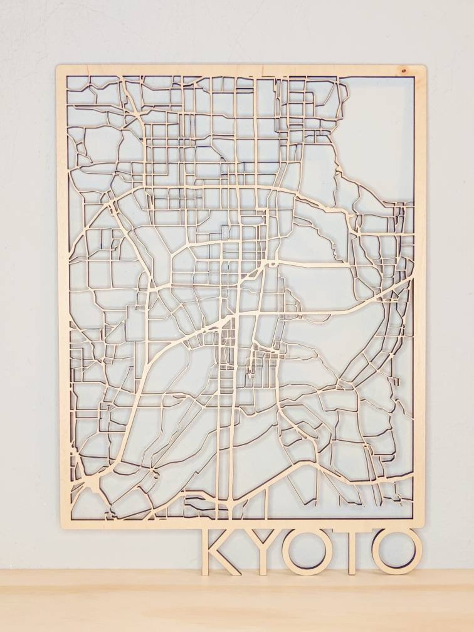 Wooden Maps, Wood Maps, Map Cutout, Wood Map Cutout, City Map, Wall ...