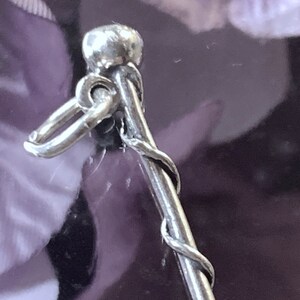Sterling Baton Charm, Majorette Charm, Twirler Baton, Baton Jewelry ...