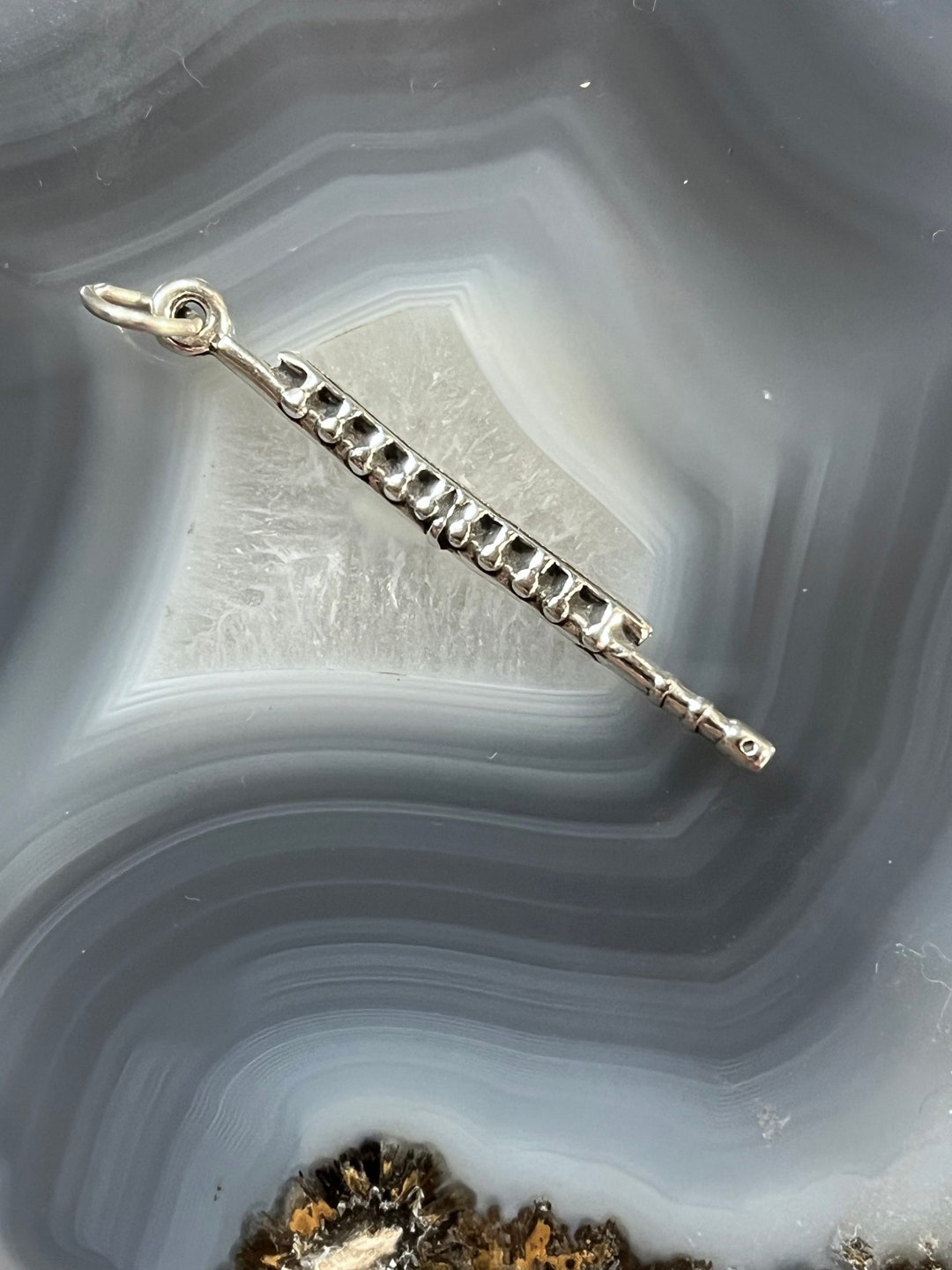 Sterling Silver Flute Charm,marching Band Jewelry, Orchestra Flute ...