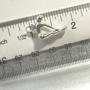 Sterling Female Diver Charm,silver Female Diver,3d Sterling Diver Charm ...