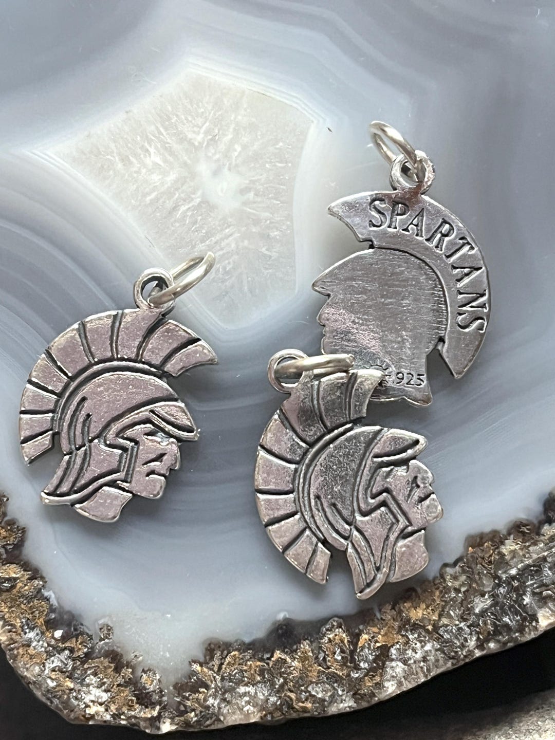 Sterling Spartan Charm,silver Spartan Pendant, Sterling Trojan Pendant ...