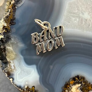 Band Mom Charm, Band Mom Necklace, Band Mom Pendant, Sterling Marching ...