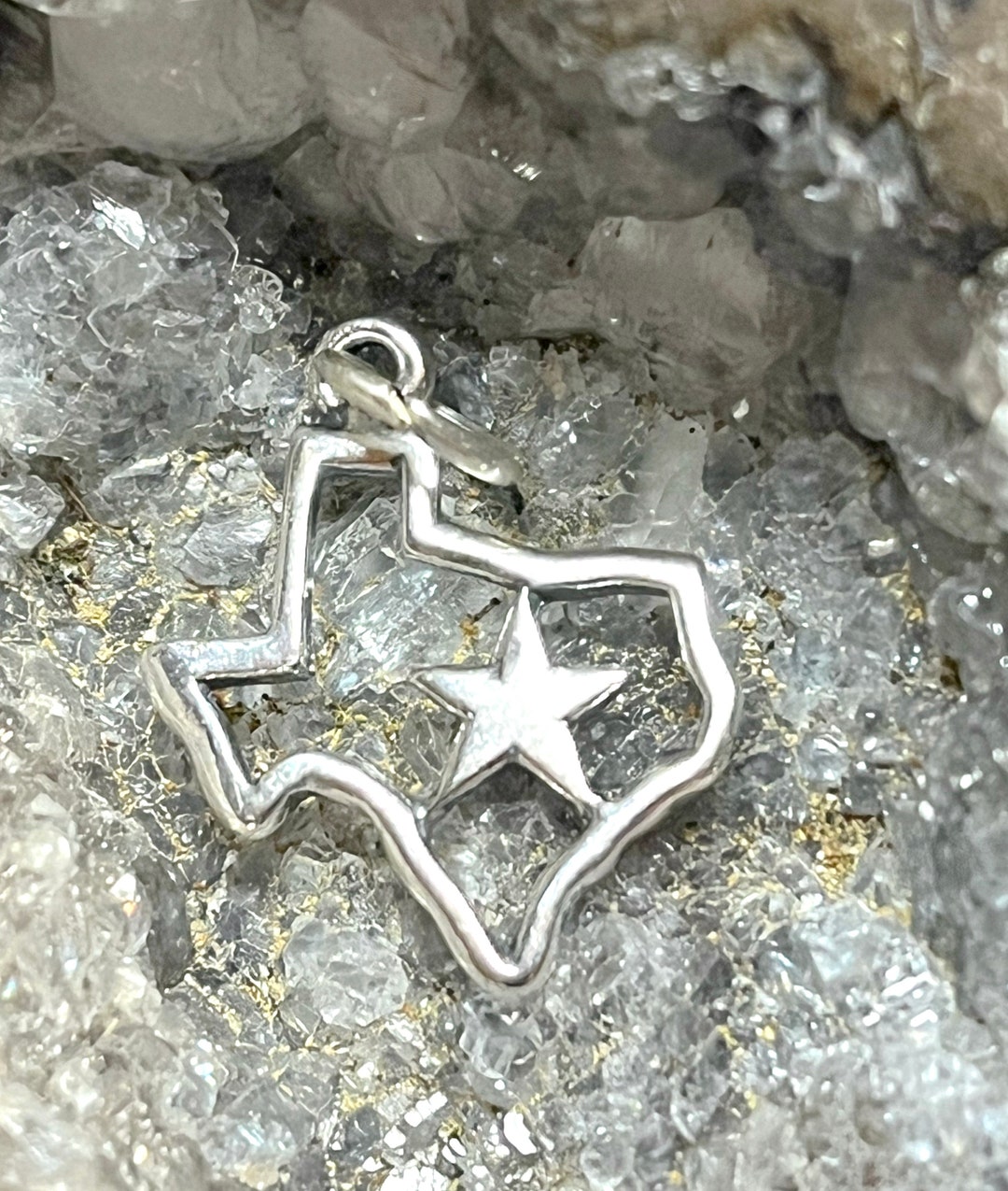 Sterling Texas Charm, Silver Texas Outline Charm, Sterling Star Charm ...
