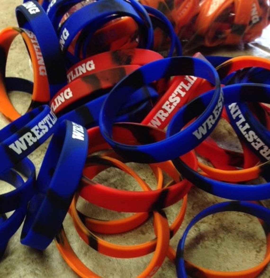Wrestling Bracelet Wrestling Silicone Bracelets Wrestling - Etsy