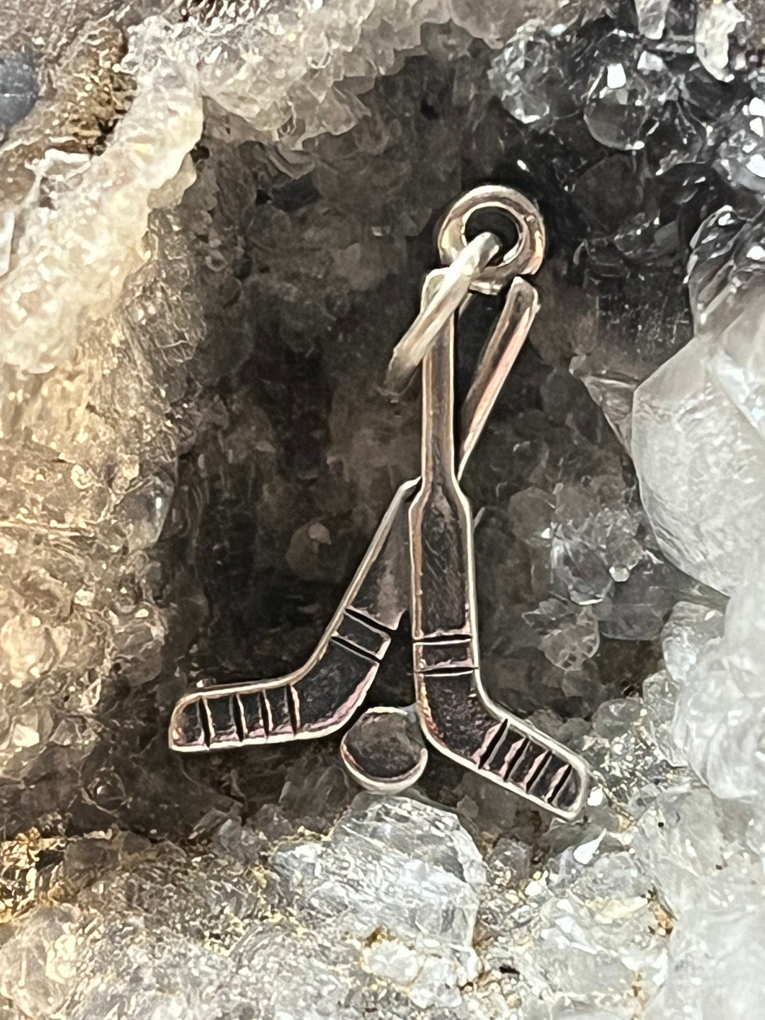 Sterling Hockey Stick Charm, Sterling Hockey Sticks Charm, Sterling ...