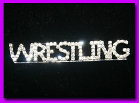 Wrestling Crystal Pin wrestling Jewelry Wrestling Charms - Etsy