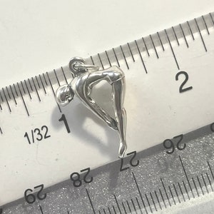 Sterling Female Diver Charm,silver Female Diver,3d Sterling Diver Charm ...