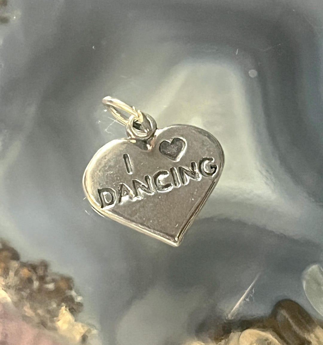Sterling Dance Heart, Silver I Love Dancing Heart, Sterling Dance Heart ...