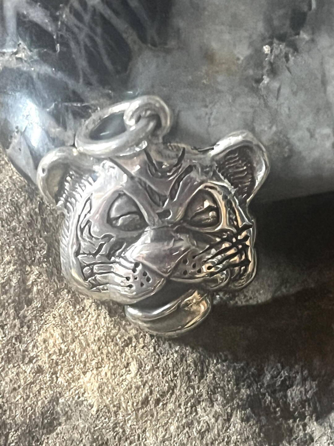 Sterling Tiger Charm, Vintage Silver Tiger Mascot, Sterling Mascot ...