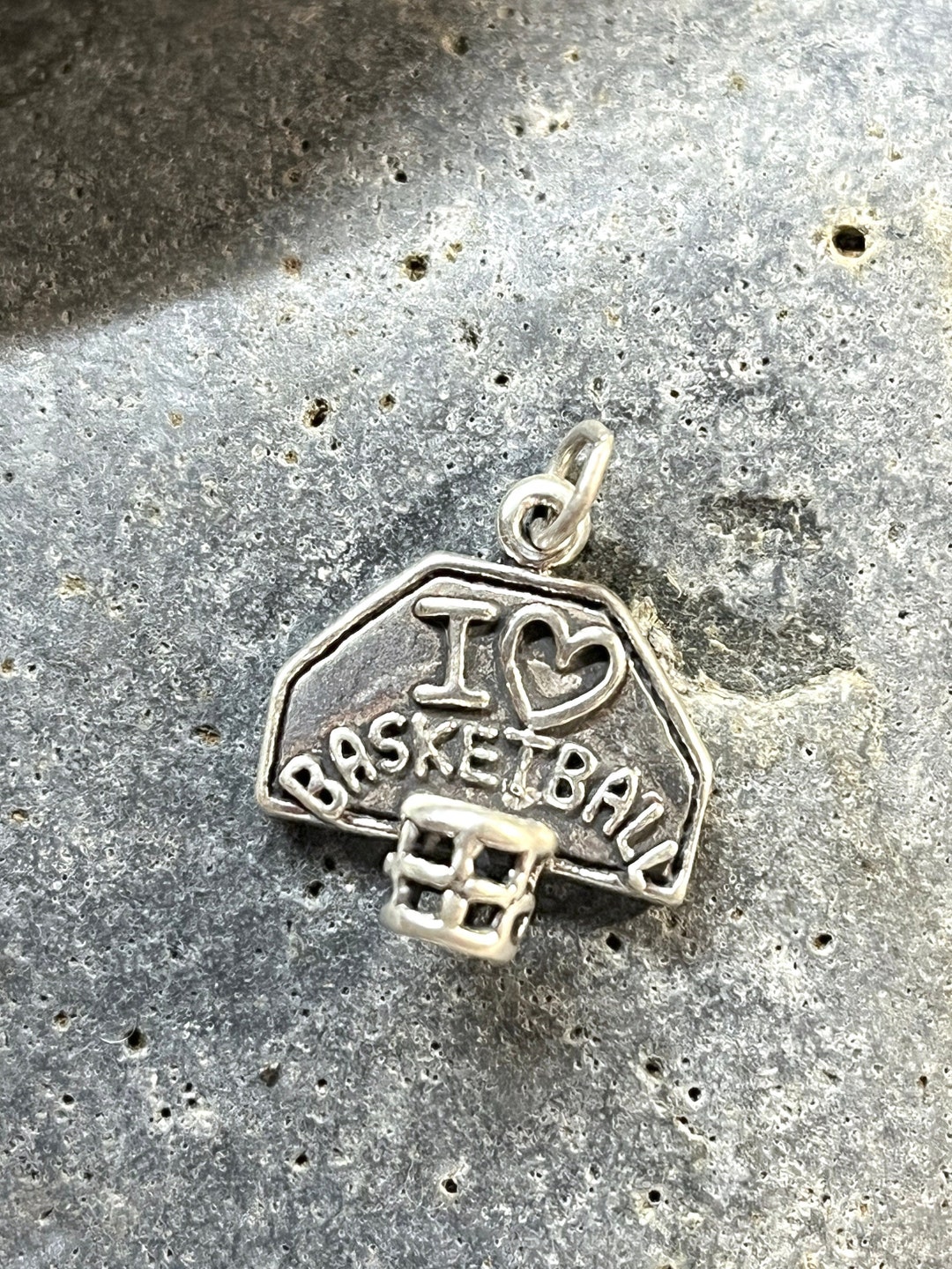 I Love Basketball Charm, Basketball Charm,basketball Charm Necklace ...