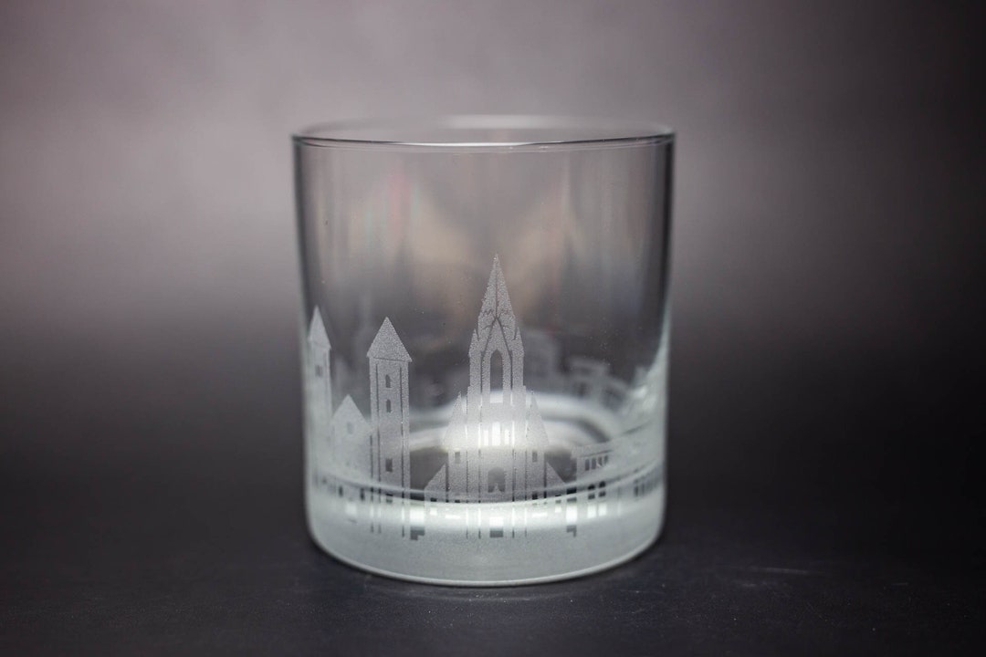 Bergen Norway Skyline Cocktail Glass - FREE Customization - Whiskey ...