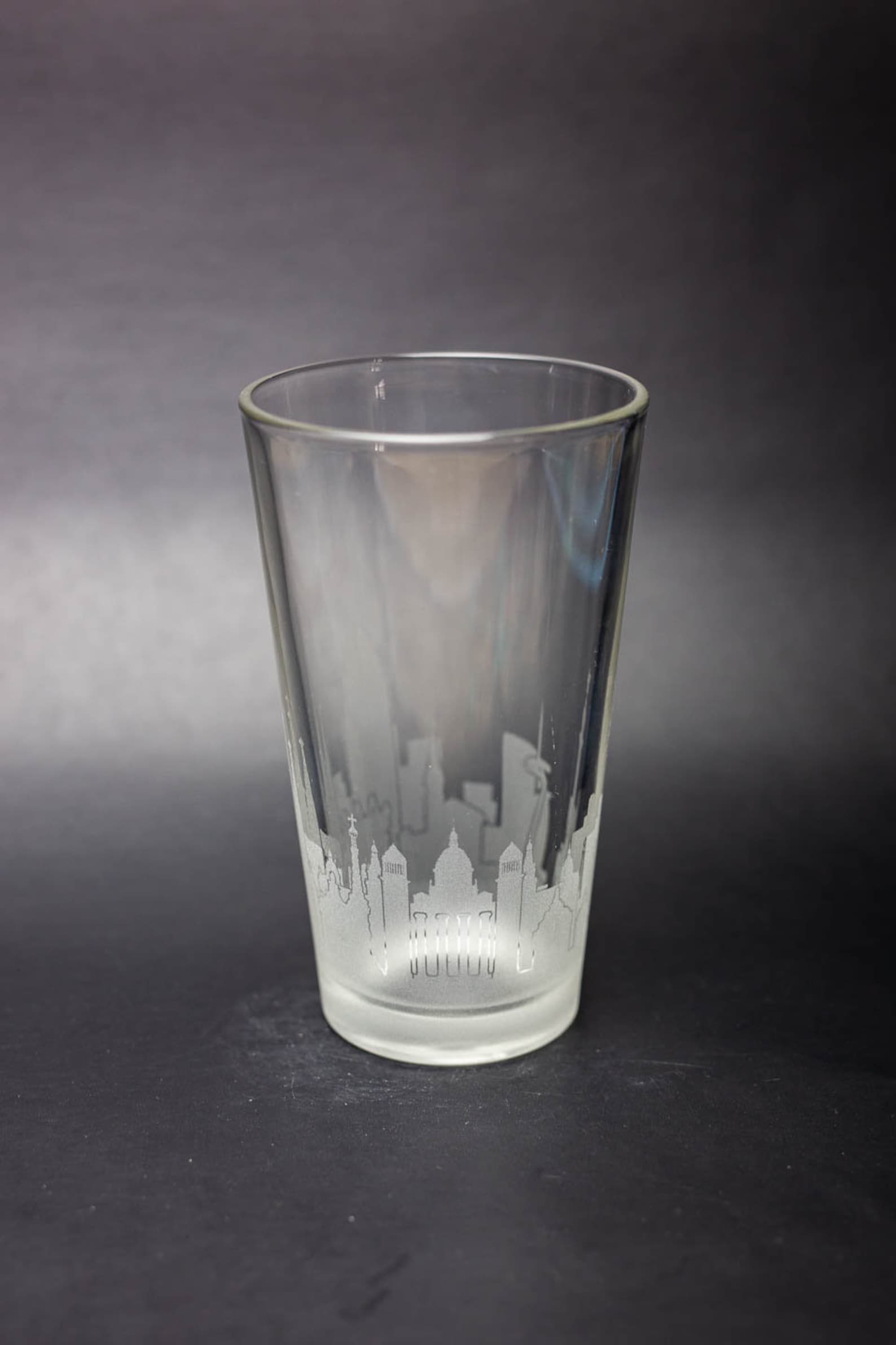 Barcelona Spain Skyline Beer Pint Glass - FREE Personalization - Home ...