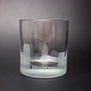 Cleveland Skyline Rocks Glass/old Fashioned Glass/ Whiskey - Etsy