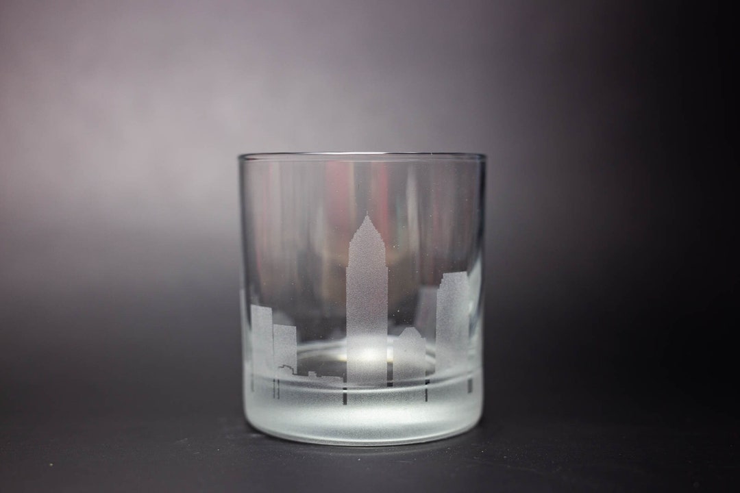 Cleveland Skyline Rocks Glass/old Fashioned Glass/ Whiskey - Etsy