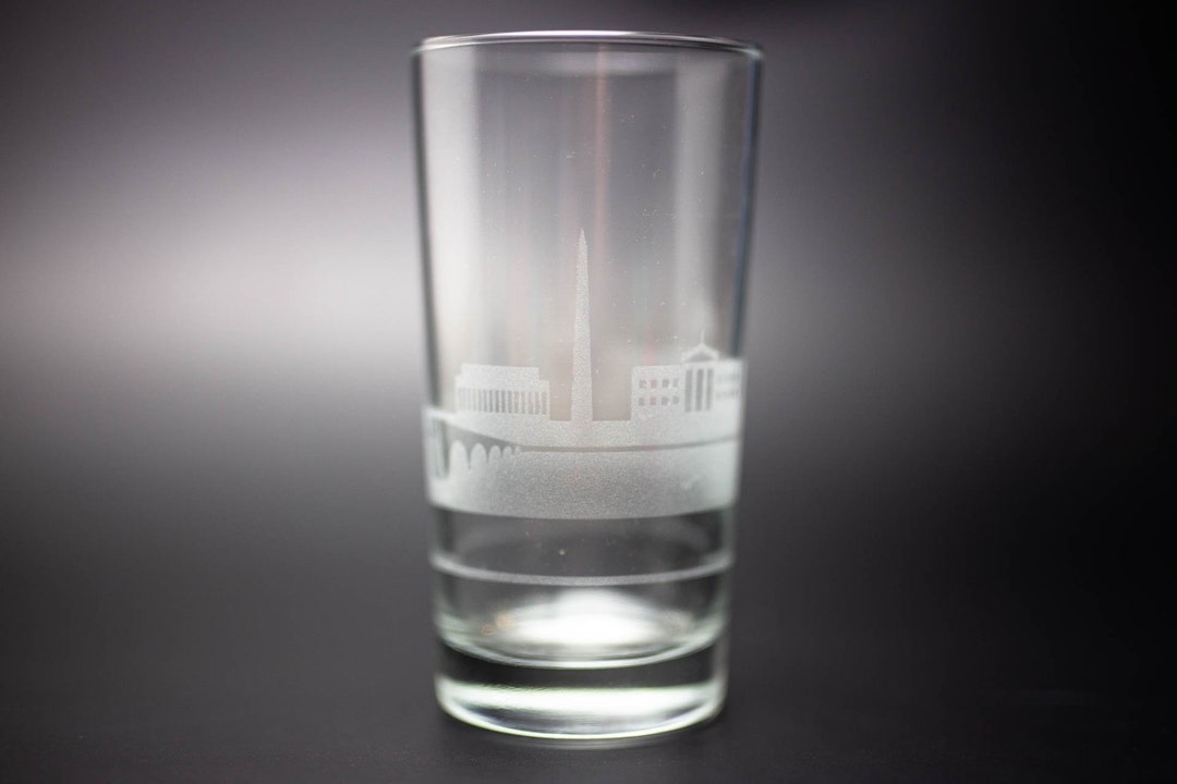 Washington D.C. Skyline Etched Collins Highball Cocktail Mojito Glass ...