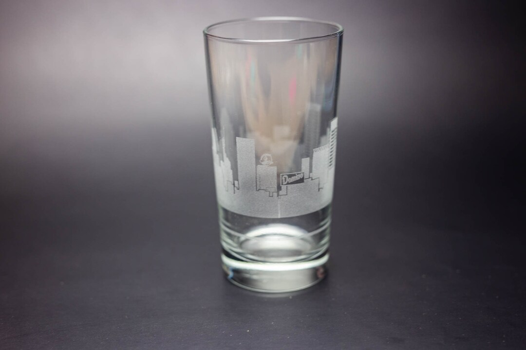 Baltimore Maryland Skyline Etched Collins Highball Cocktail Mojito ...