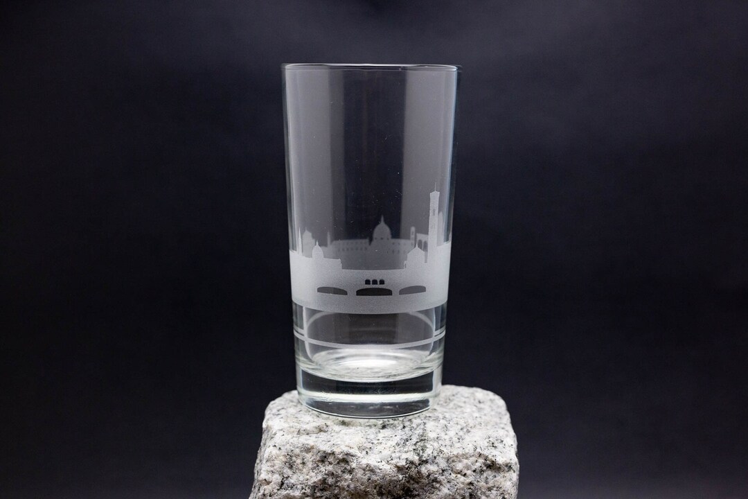 Florence Italy Skyline Etched Collins Highball Cocktail Mojito Glass ...