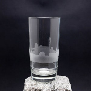 Florence Italy Skyline Etched Collins Highball Cocktail Mojito Glass ...
