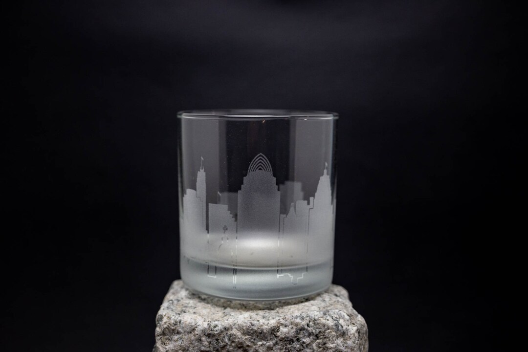 Cincinnati Ohio Skyline Cocktail Glass -FREE Customization - Whiskey ...