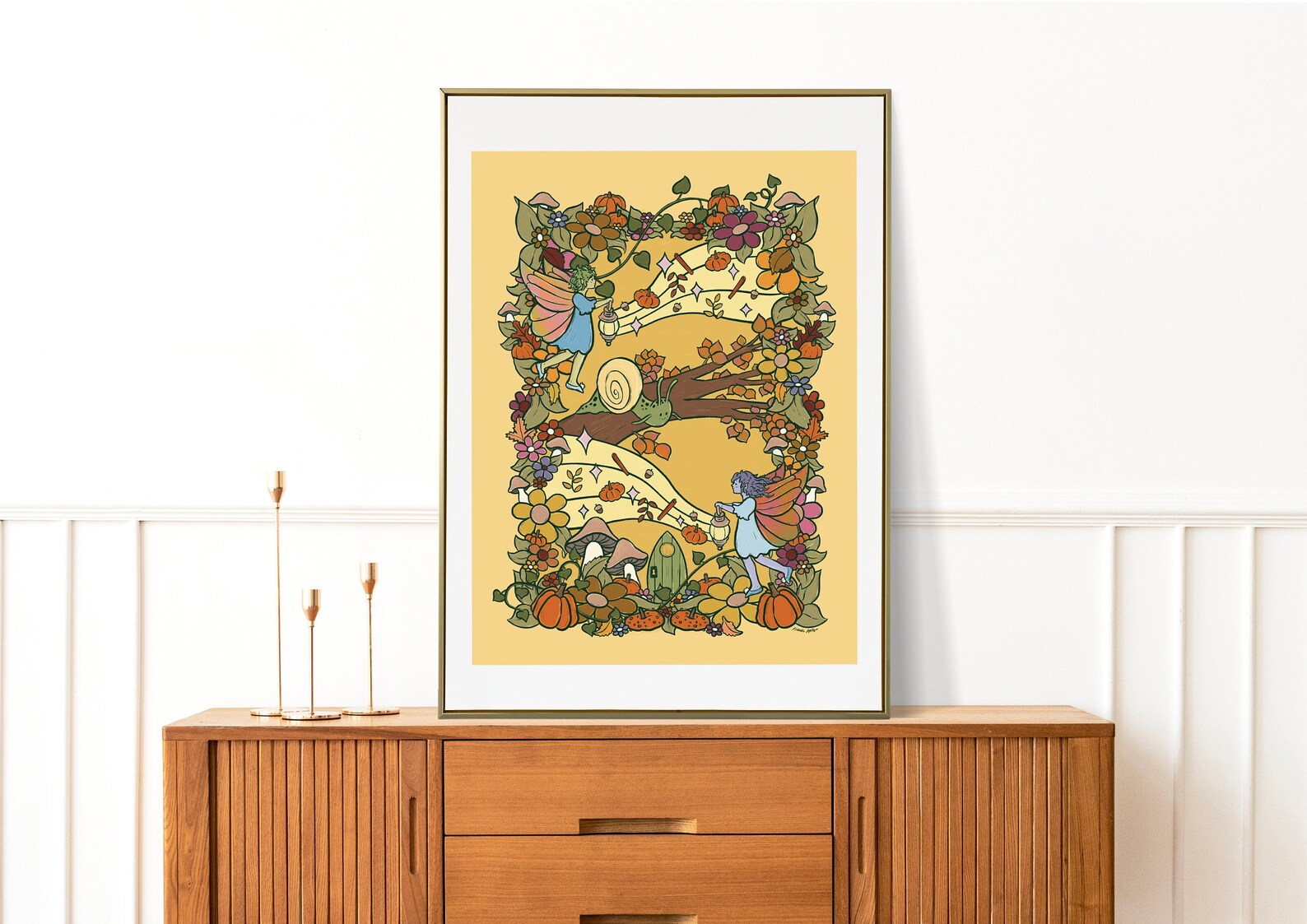 A Fairy Good Fall, Premium Matte Paper Poster, Fall Wall Art, Autumnal ...