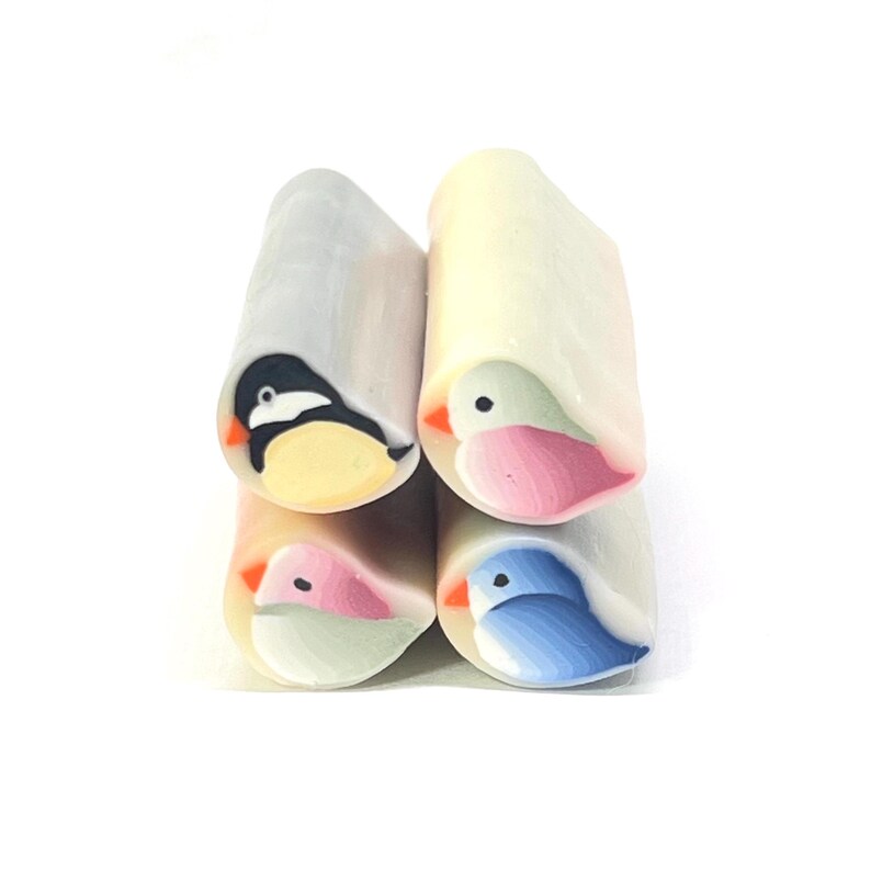 Small Bird Variety Canes, Raw Unbaked Polymer Clay Cane - Etsy