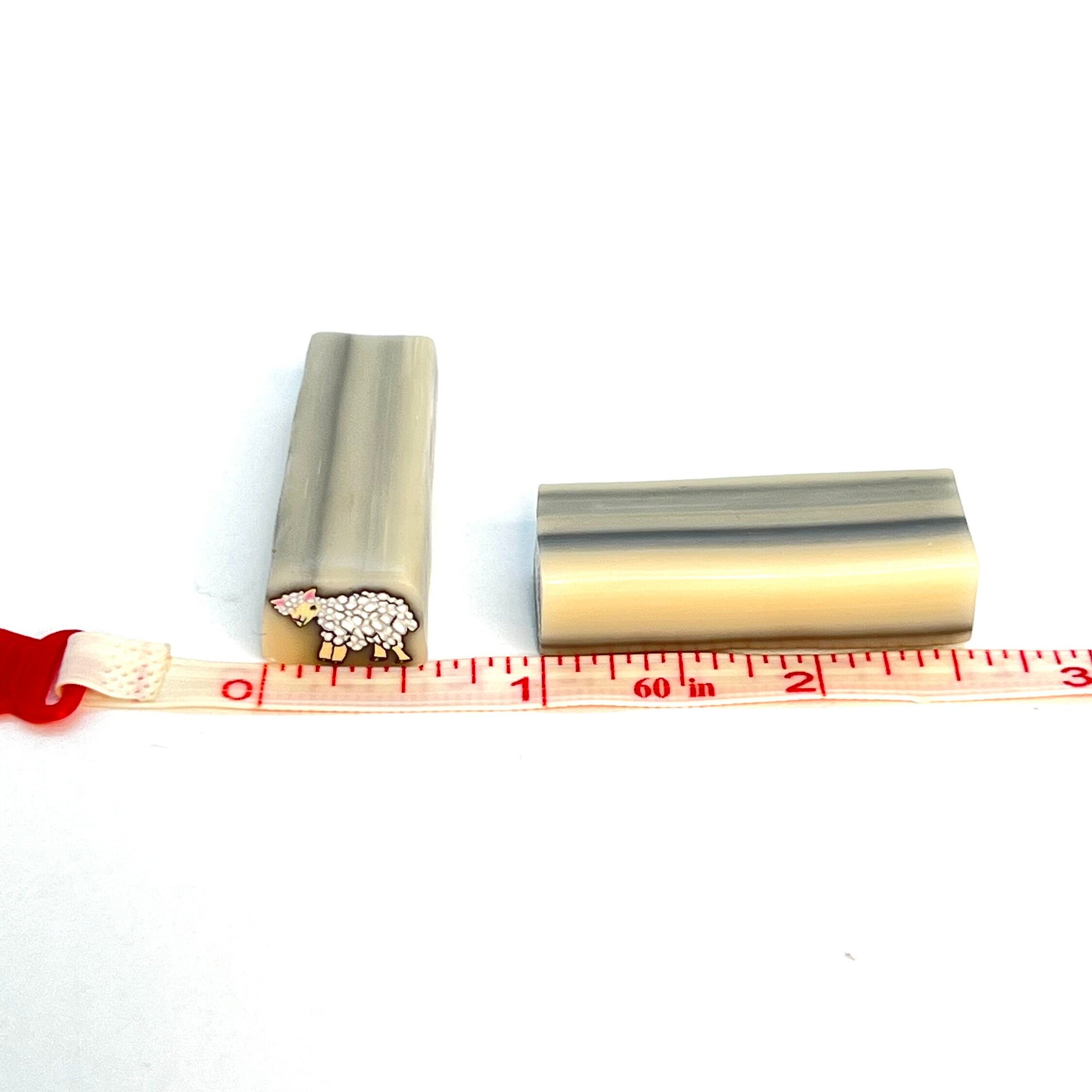 Sweet and Fluffy Lamb Sheep Cane, Raw Unbaked Polymer Clay Cane - Etsy