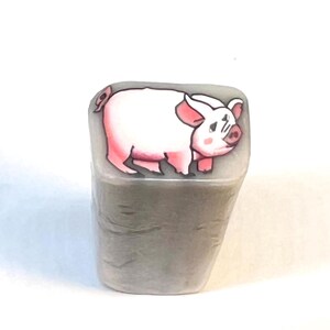 Farm Animal Canes Cow, Pig, Chickens Raw Unbaked Polymer Clay Cane ...