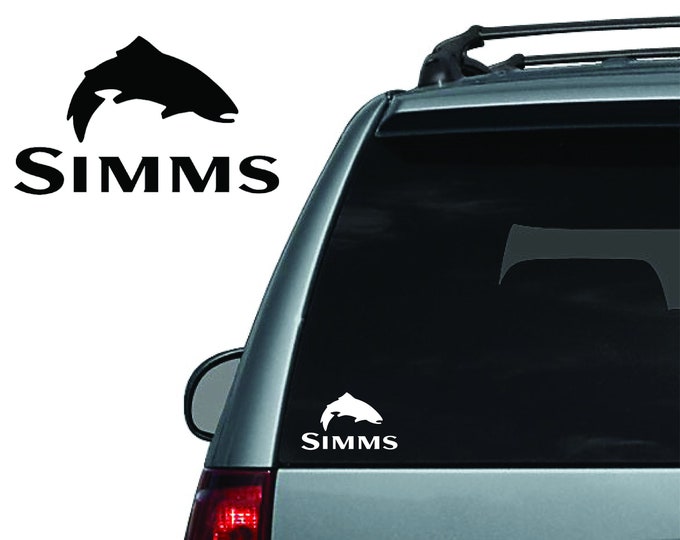 Simms- Logo Vinyl Decal Sticker - Multiple Colors - Free Shipping - Etsy