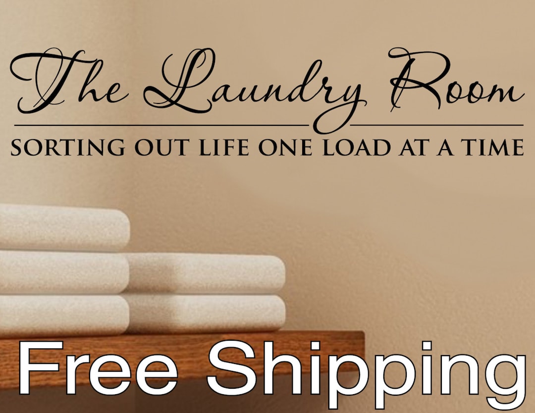 The Laundry Room - Wall Vinyl Sticker Inspirational Art Home Decor Free ...