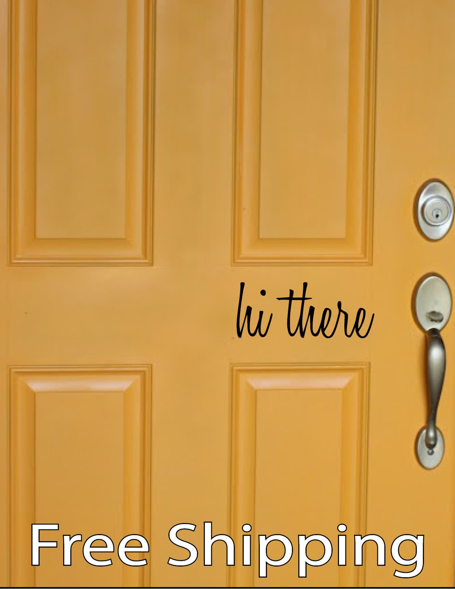 Hi There Vinyl Wall Decal Sticker Front Door Inspirational - Etsy
